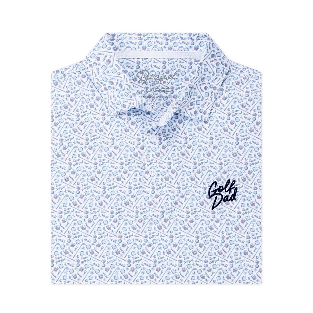 Golf Dad Printed Performance Polo - Fore Play Merchandise – Barstool Sports