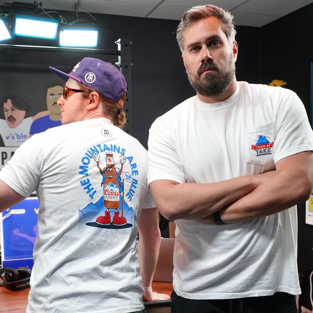 Just Cover Tee - Pardon My Take T-Shirts, Clothing & Merch – Barstool ...