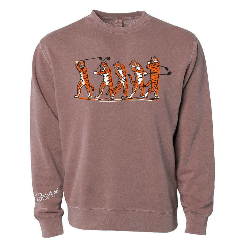 Barstool Golf Tiger Swing Crewneck - Fore Play Clothing & Merch ...